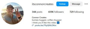 Connor Creates Biography